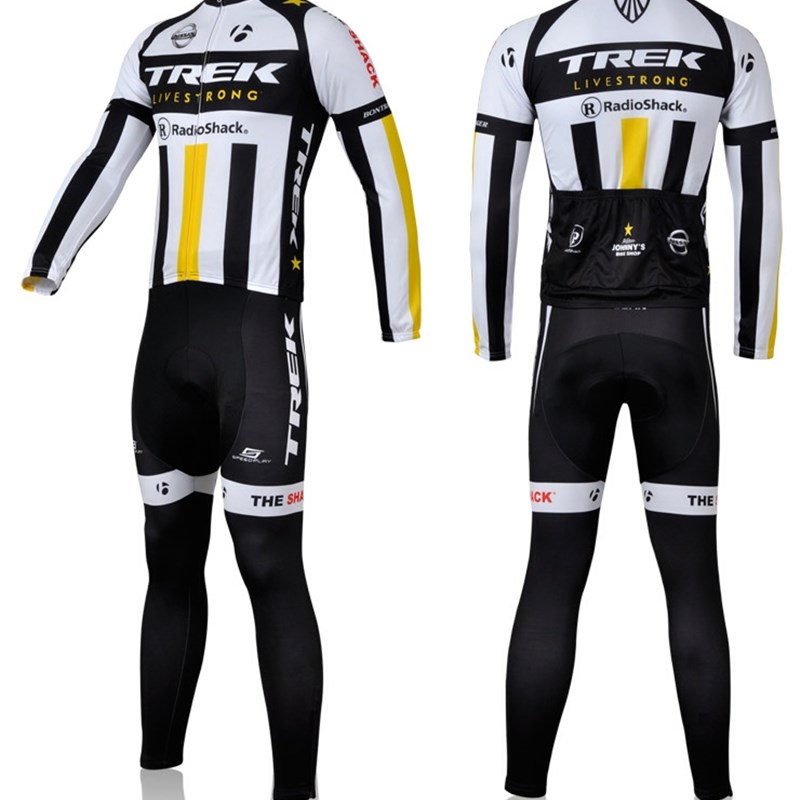 2011 Trek Cycling Jersey Long Sleeve and Cycling Pants Cycling Kits
