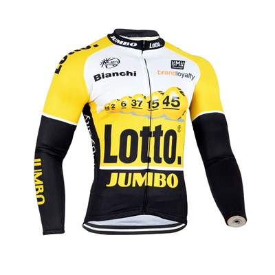 2015 Lotto Cycling Jersey Long Sleeve and Cycling Pants Cycling Kits